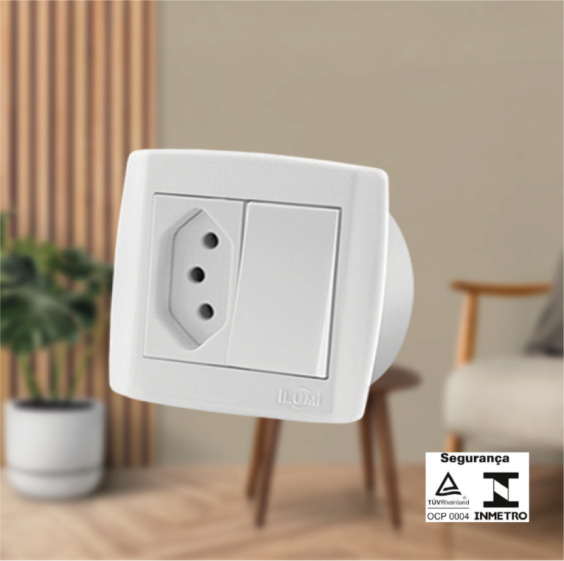 Linha Slim - Tomadas e Interruptores - Ilumi