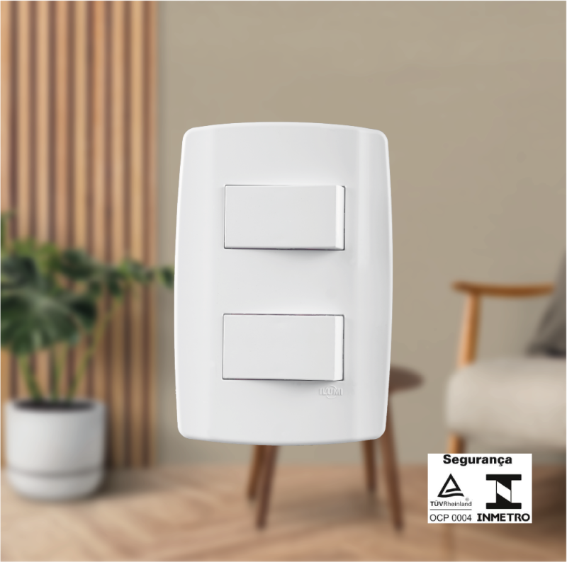 1 Interruptor Simples + 1 Interruptor Paralelo 10A 250V - Ilumi ...