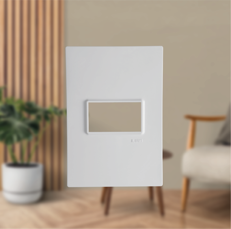 Placa 4x4 - 2+2 Módulos - Ilumi Materiais Elétricos